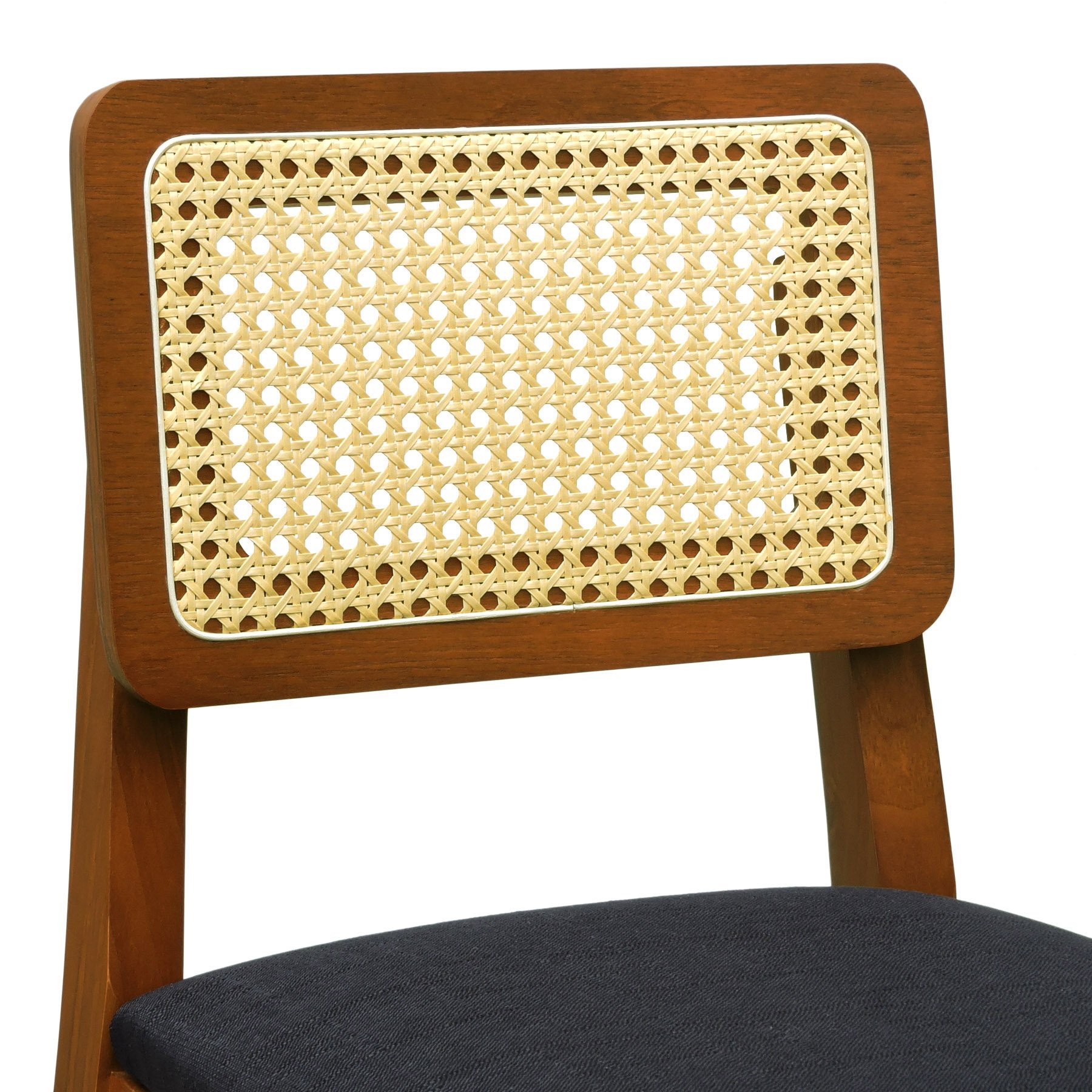 Banqueta Gabi Madeira Maciça Encosto Telinha c/ 68cm Altura - Amêndoa ...