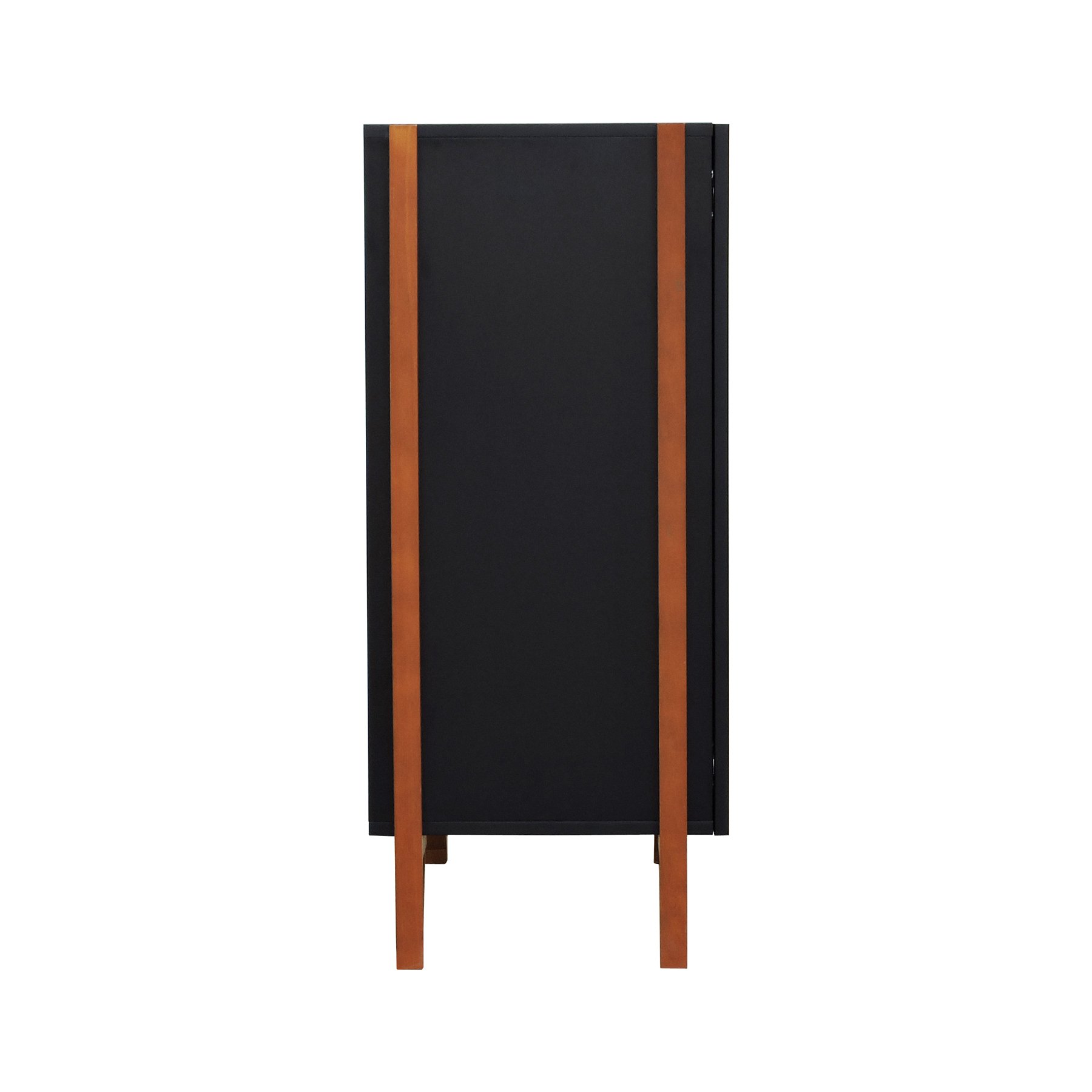 Buffet Alto 2 Portas Decor - Preto/Amêndoa