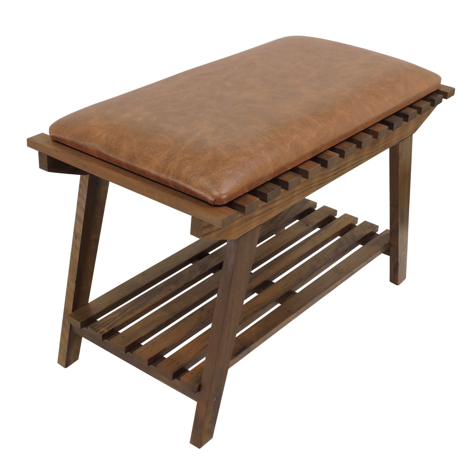 Banco/Sapateira 1 Prateleira Summer 70cm Madeira Imbuia Maciça - Stain ...