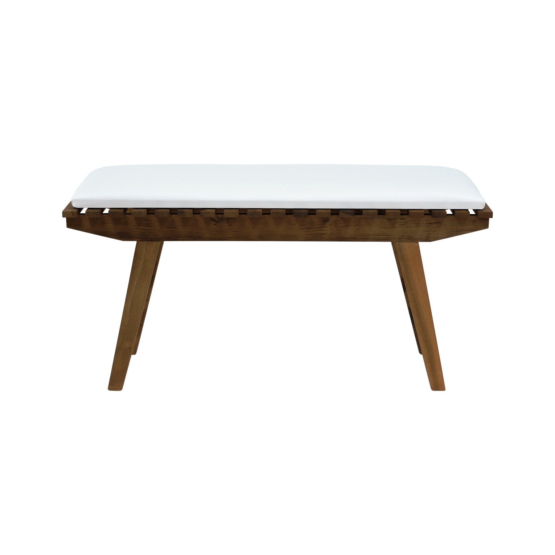 Banco Summer 100cm Madeira Maciça Imbuia - Stain Imbuia / Estofado ...