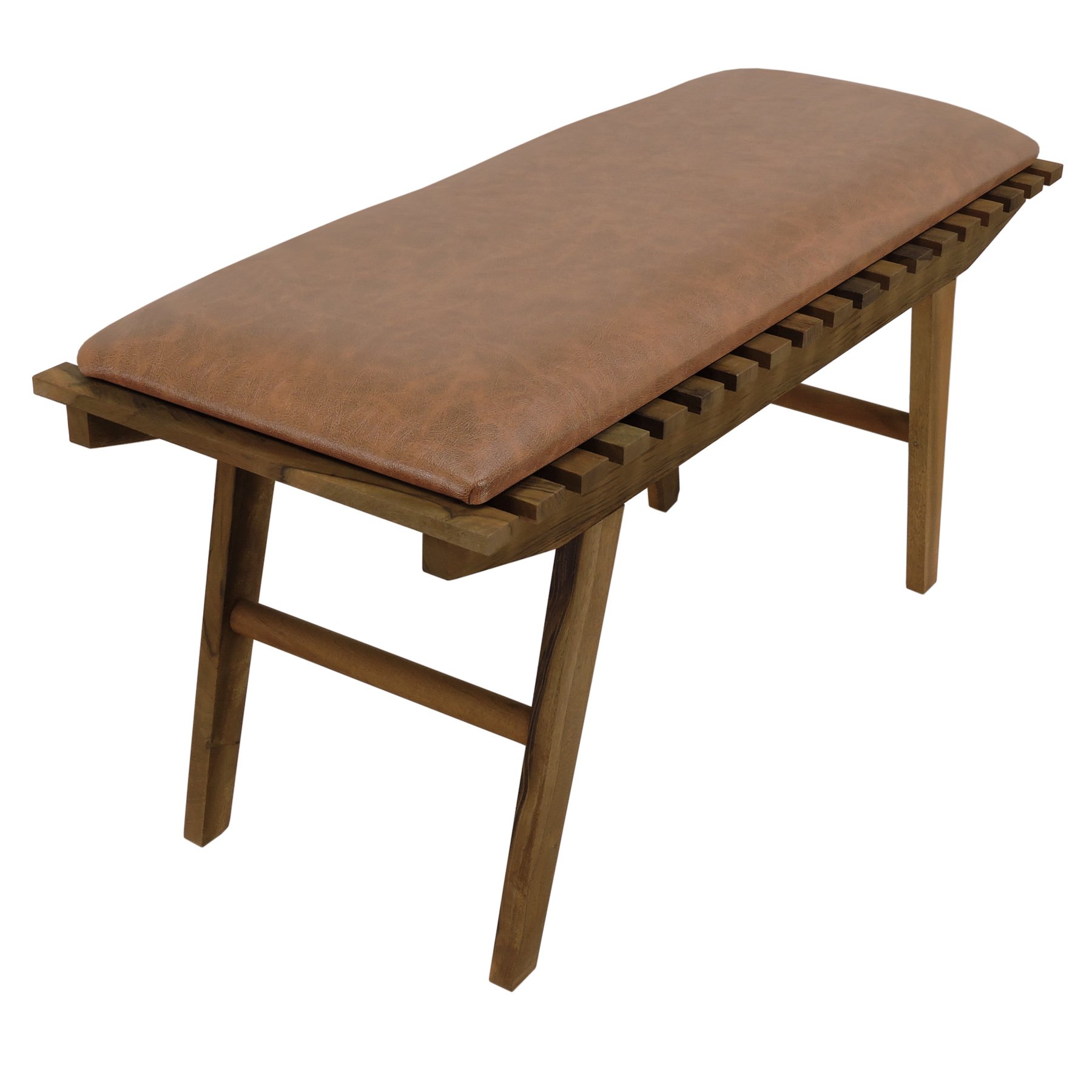 Banco Summer 70cm Madeira Maciça Imbuia - Stain Imbuia / Estofado ...